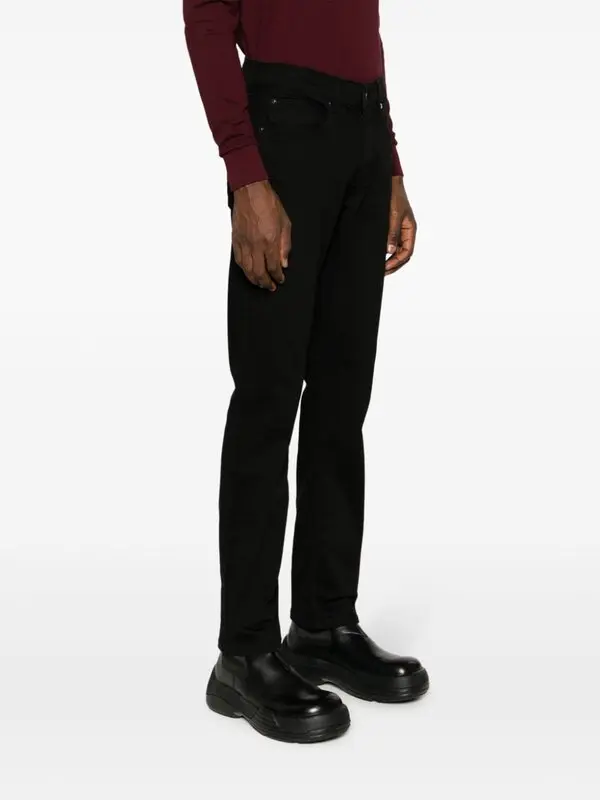 7 For All Mankind Mid-rise Slim-fit Jeans - Black