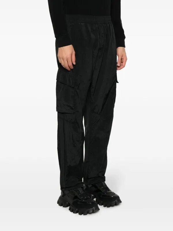 Stone Island Tapered Cargo Trousers - Black