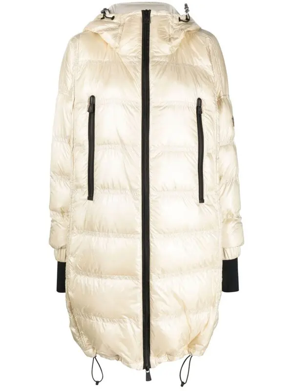 Moncler Rochelairs Padded Parka Coat - Neutrals