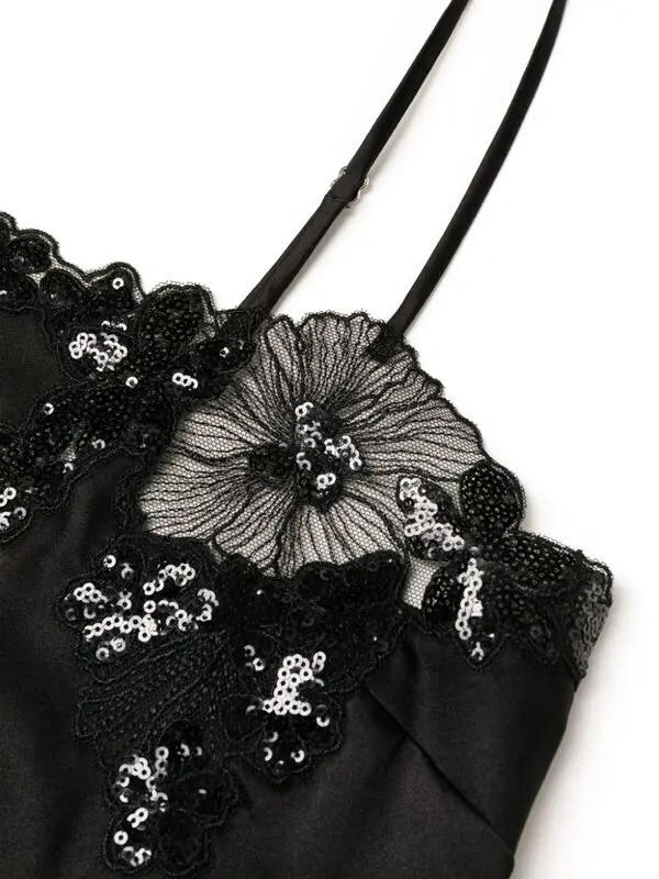 FLEUR DU MAL Sequined Camisole Top
