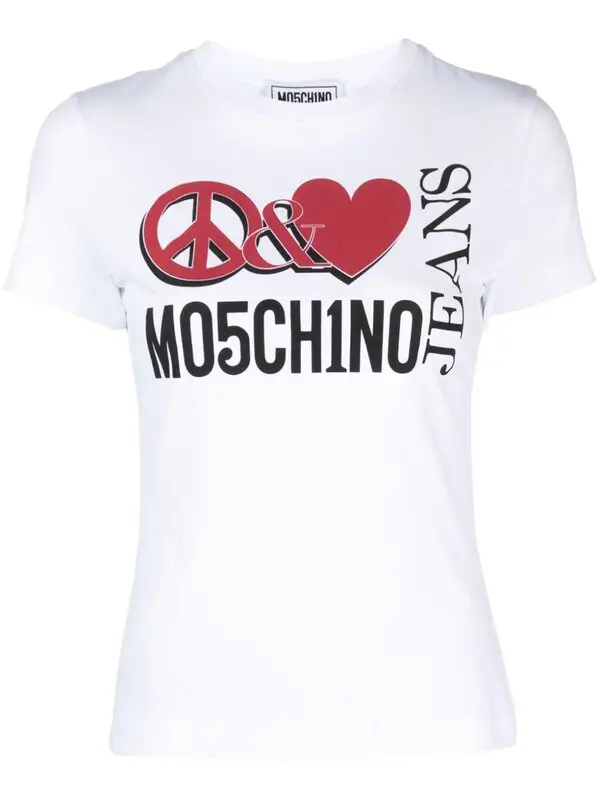 Moschino Logo Print Cotton T-shirt