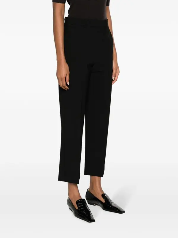 Theory High-waisted Cropped Trousers - Black