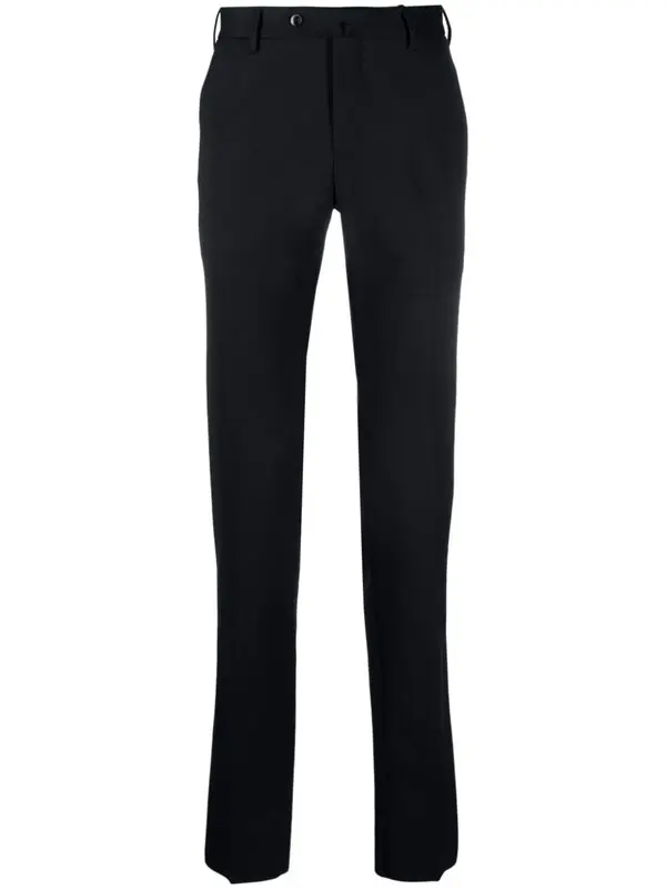 PT TORINO Straight-leg Tailored Trousers - Blue
