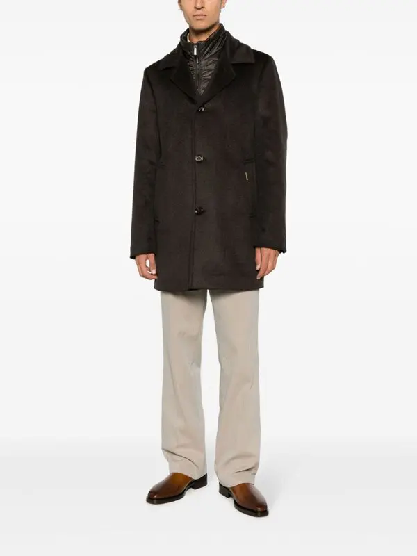 MOORER Single-breasted Peaked Coat