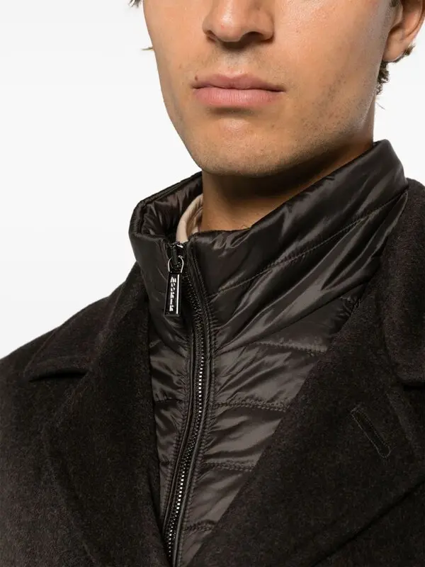 MOORER Single-breasted Peaked Coat
