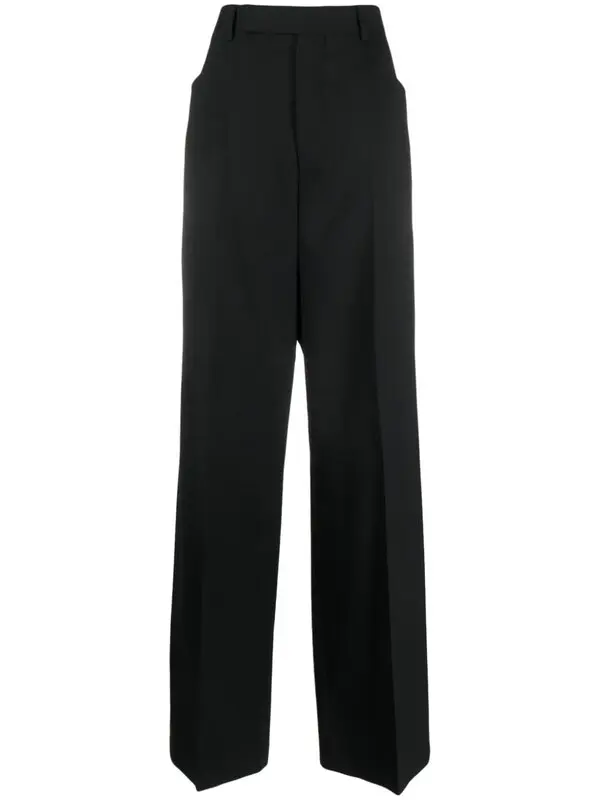 Rick Owens Pressed-crease Tailored Trousers