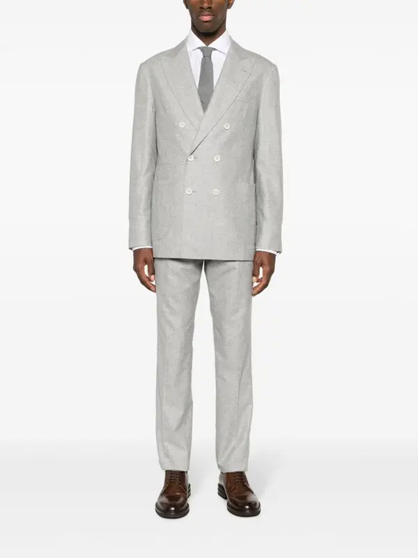 Brunello Cucinelli Double-breasted Flannel Suit