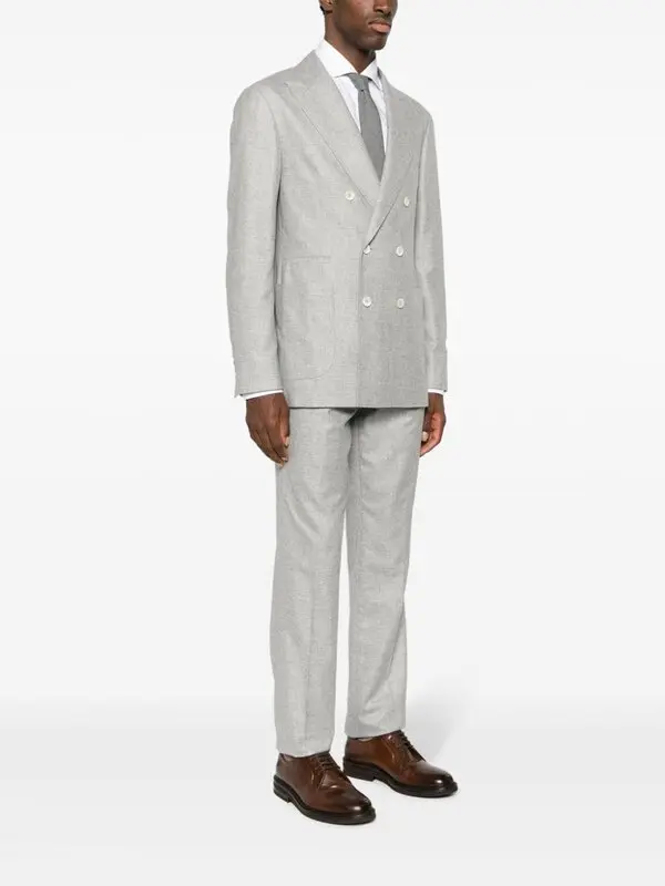 Brunello Cucinelli Double-breasted Flannel Suit