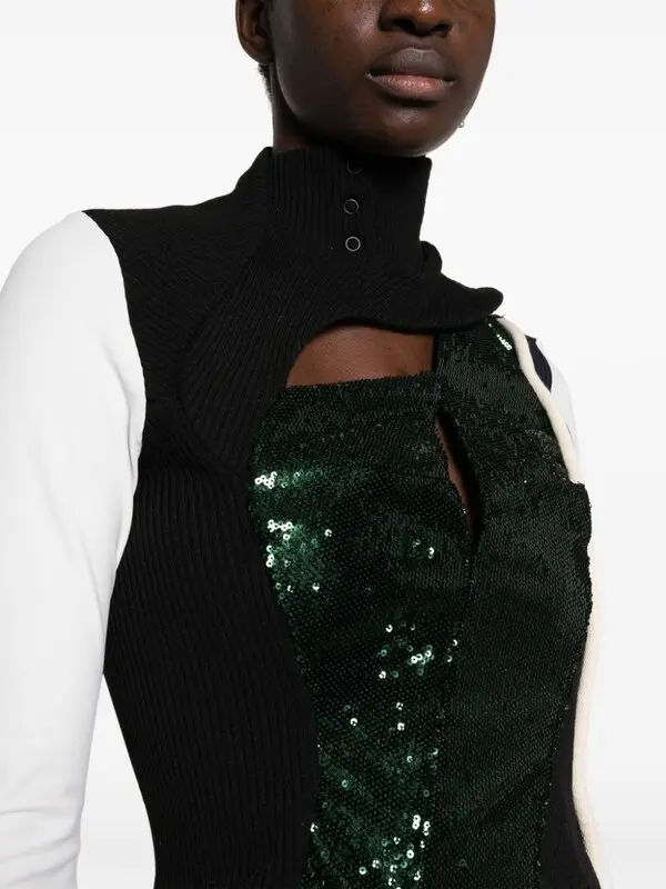 Ottolinger Sequin-embellished Panelled Top