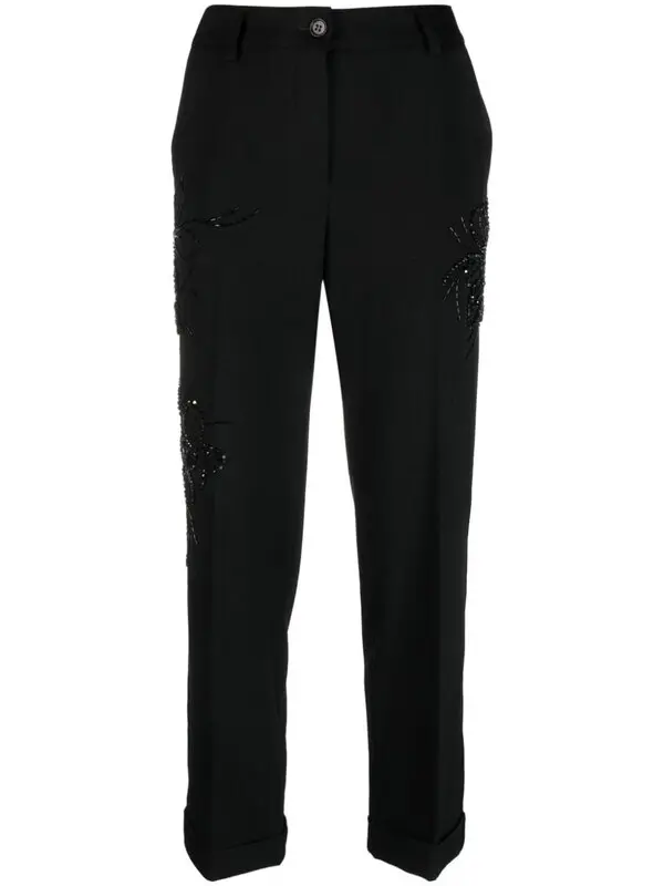 P.a.r.o.s.h Embroidered Cropped Trousers
