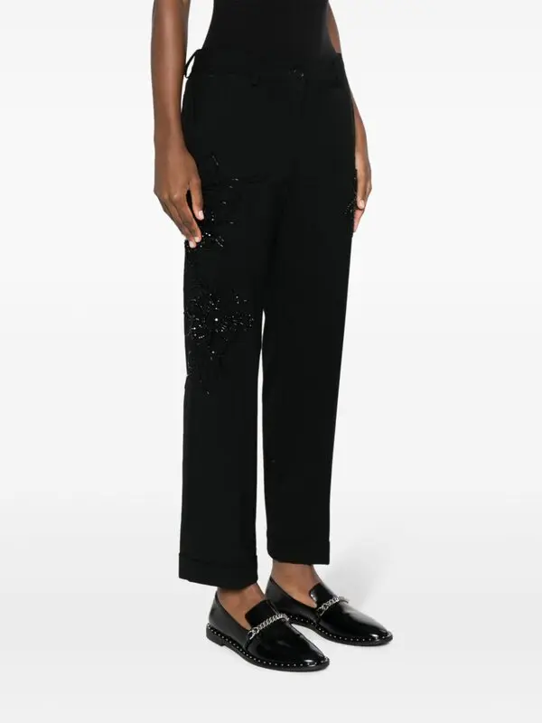P.a.r.o.s.h Embroidered Cropped Trousers