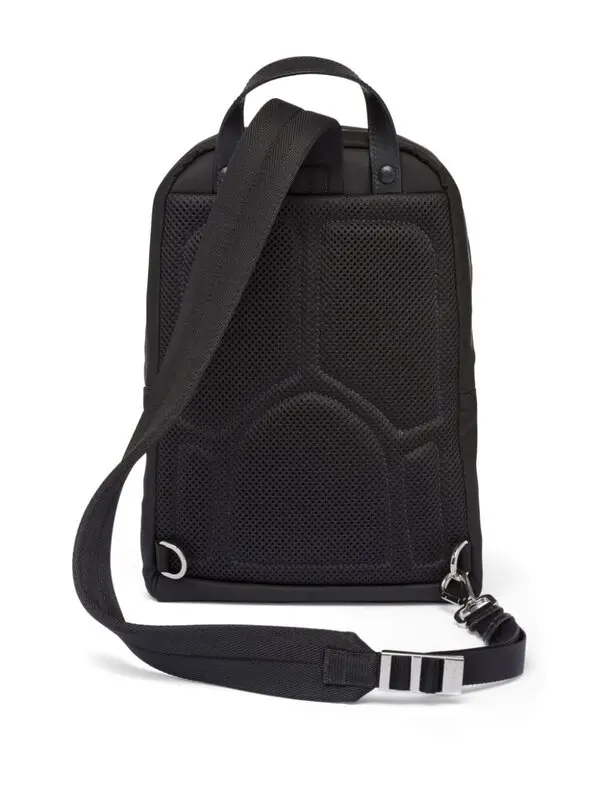 Prada Enamel Triangle-logo Backpack