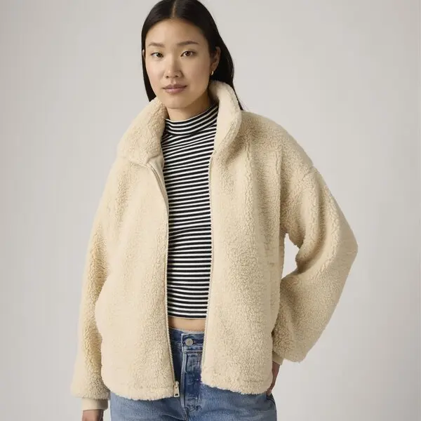 LEVI'S Teddy Sherpa Jacket - Crème Brulee