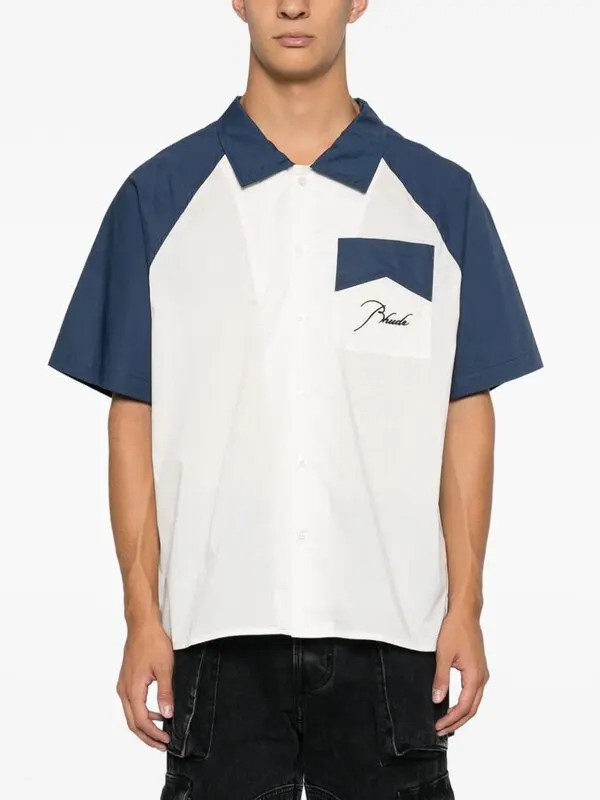 Rhude Two-tone Cotton Shirt
