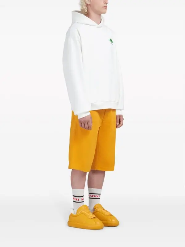 Marni Logo-print Hoodie - White