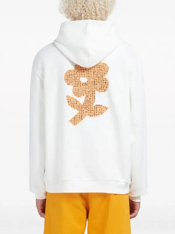Marni Logo-print Hoodie - White