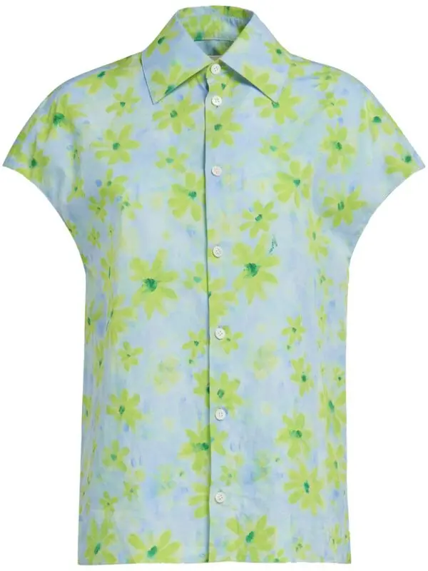 Marni Floral-print Cotton Shirt