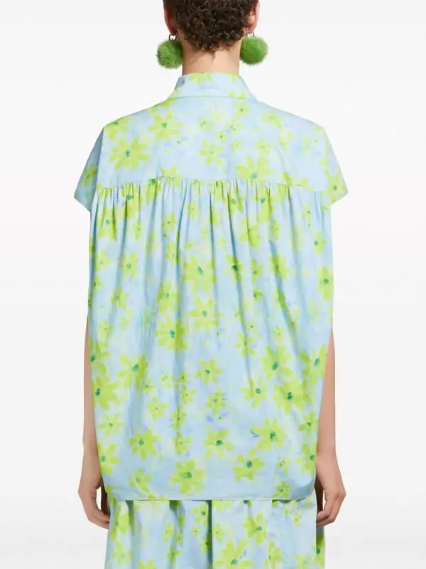 Marni Floral-print Cotton Shirt