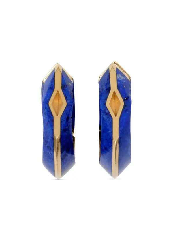Burberry Lapis Lazuli Hoop Earrings