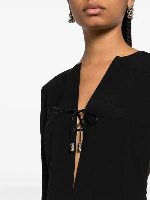 16Arlington Seeran Lace-up Minidress