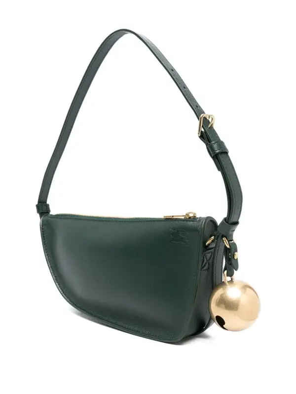 Burberry Charm-detail Leather Shoulder Bag - Green