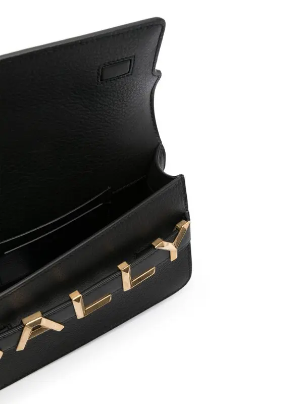 Bally Leather Shoulder Bag With Logo Lettering