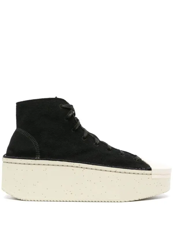 Y3 Lace-up Platform Sneakers - Black