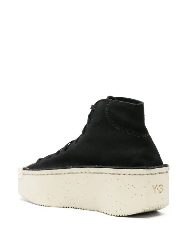 Y3 Lace-up Platform Sneakers - Black