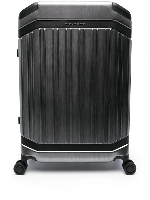 PIQUADRO Premium Logo-plaque Luggage Bag - Grey