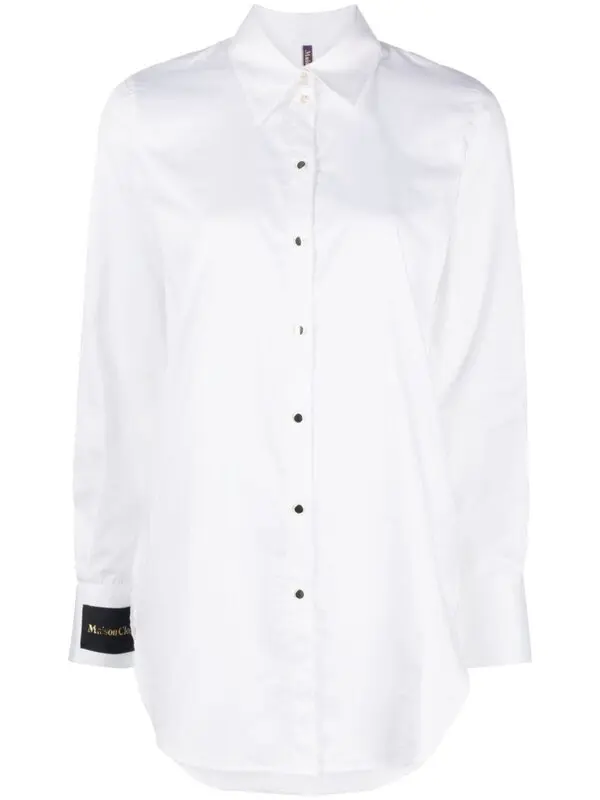 MAISON CLOSE Logo-patch Cotton Poplin Shirt