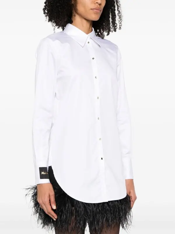 MAISON CLOSE Logo-patch Cotton Poplin Shirt
