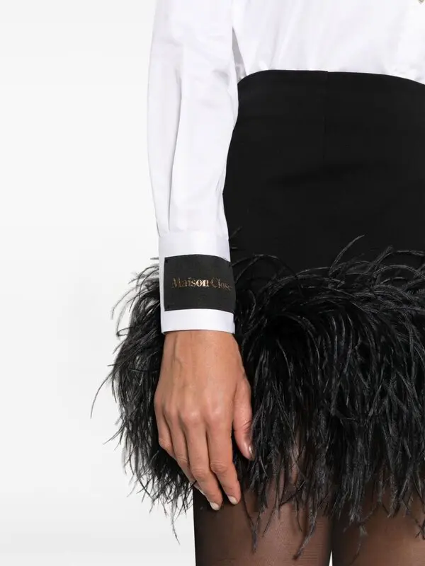 MAISON CLOSE Logo-patch Cotton Poplin Shirt