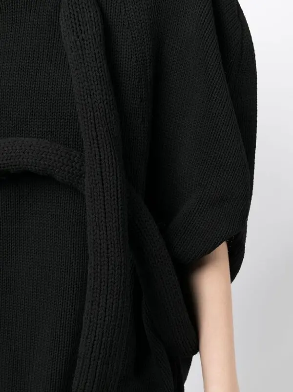 Comme Des Garçons Appliqué-detail Chunky-knit Jumper