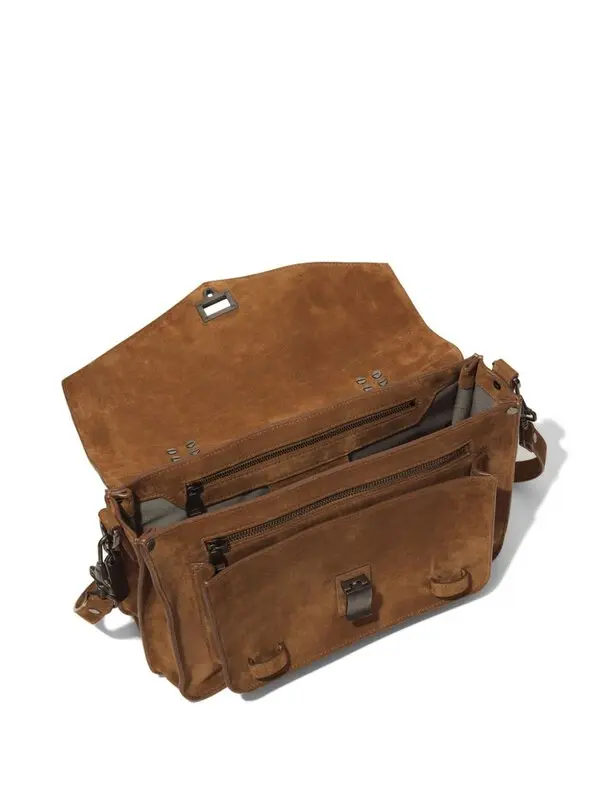 Proenza Schouler Medium Ps1 Suede Crossbody Bag - Brown