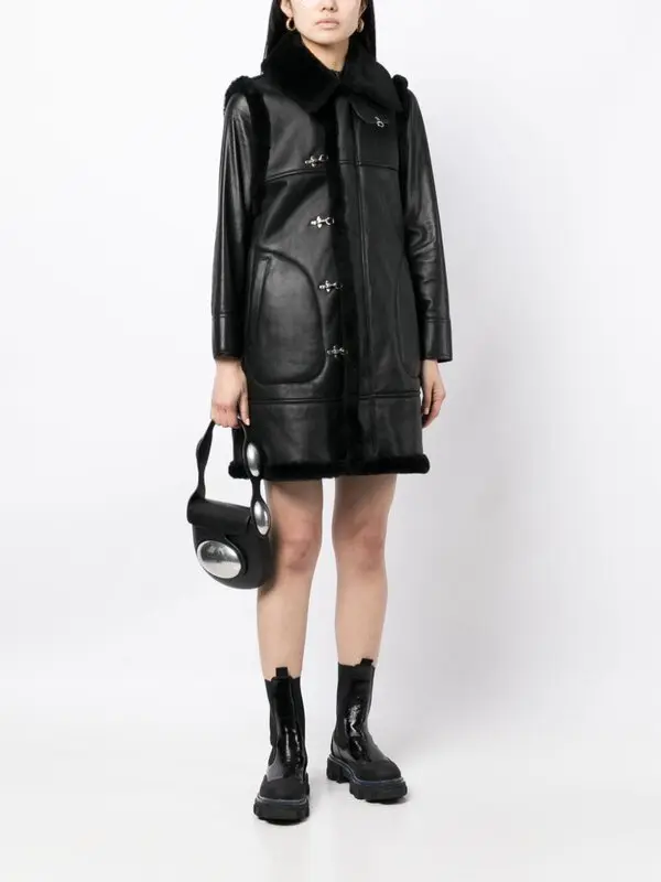 Noir Kei Ninomiya Long-length Leather Coat