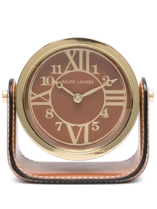 Ralph Lauren Brennan Leather Clock - Brown