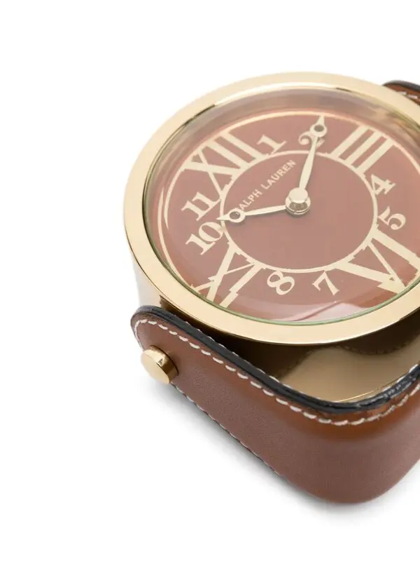 Ralph Lauren Brennan Leather Clock