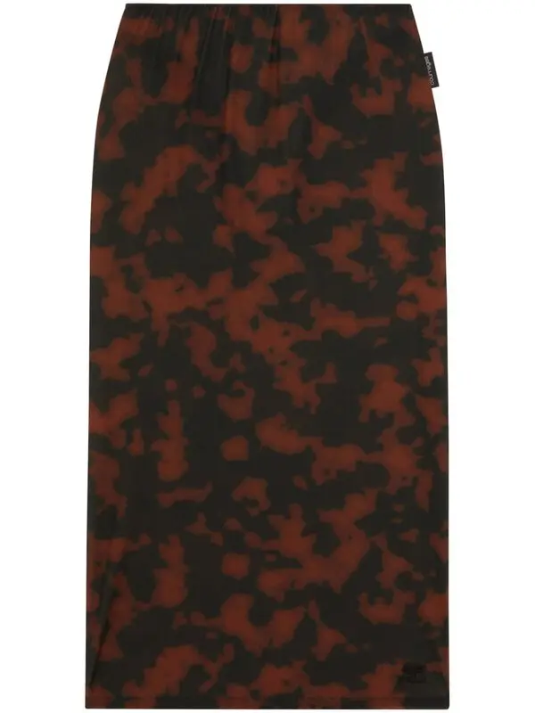 COURREGES Tortoiseshell-effect Tube Skirt