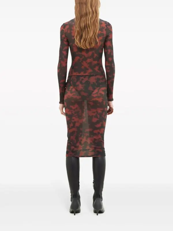 COURREGES Tortoiseshell-effect Tube Skirt