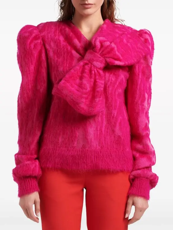 Balmain Bow Wool-blend Jumper