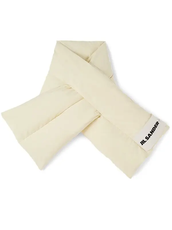 JIL SANDER Padded Down Scarf - Neutrals