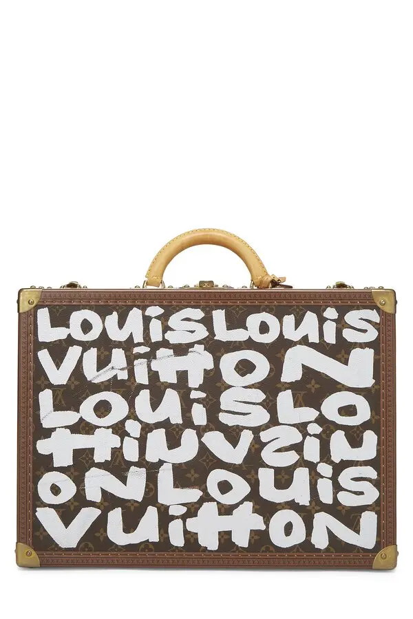 LOUIS VUITTON Stephen Sprouse X Graffiti Monogram Canvas Trunk - White