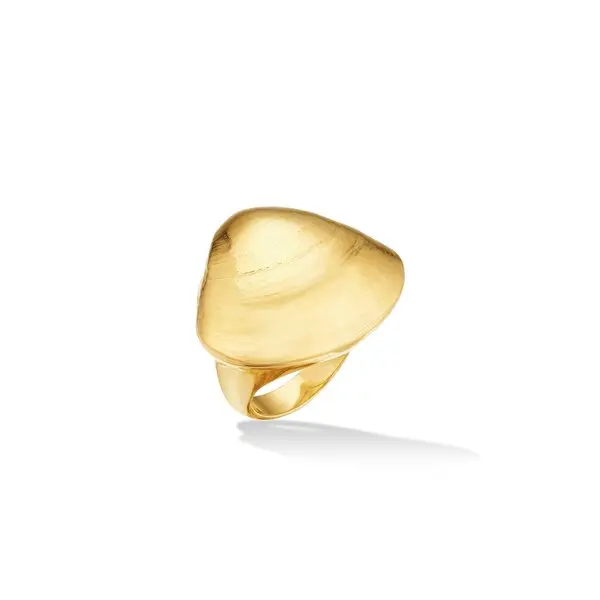 CADAR Yellow Gold Shell Cocktail Ring