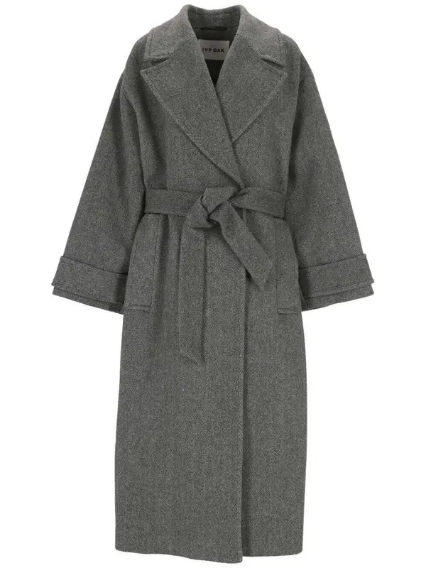 Buy IVY OAK Ivy Oak Coats Herringbone Grey At 28% Off Editorialist