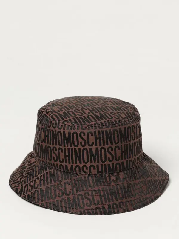 Moschino Cotton-blend Bucket Hat - Brown