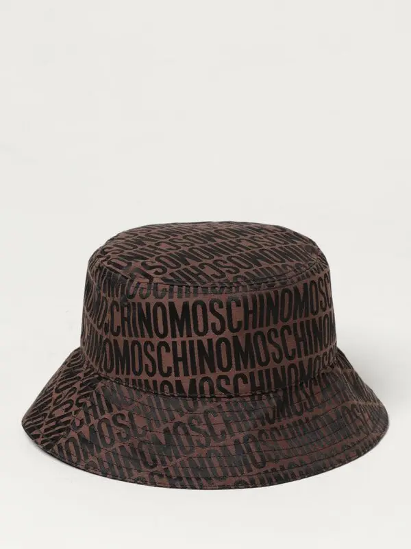 Moschino Cotton-blend Bucket Hat - Brown