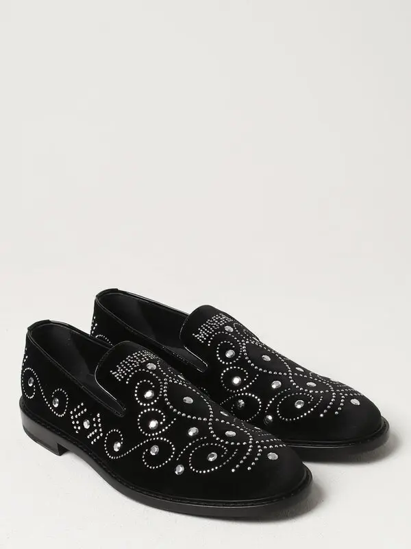 Moschino Velvet Moccasins