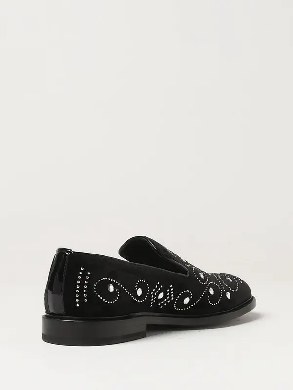 Moschino Velvet Moccasins