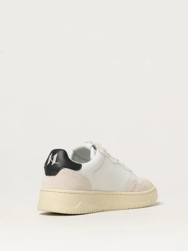 Karl Lagerfeld Leather And Suede Low Top Sneakers - White 1