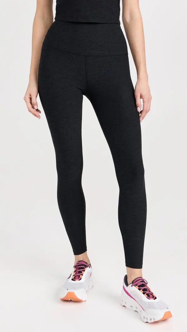 Beyond Yoga Spacedye Caught In The Midi 7/8 Leggings - Darkest Night